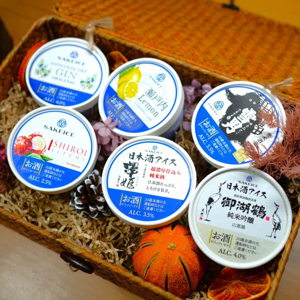 SAKEICE 日本酒冰淇淋- 16種口味買五送一 - 一飲商店